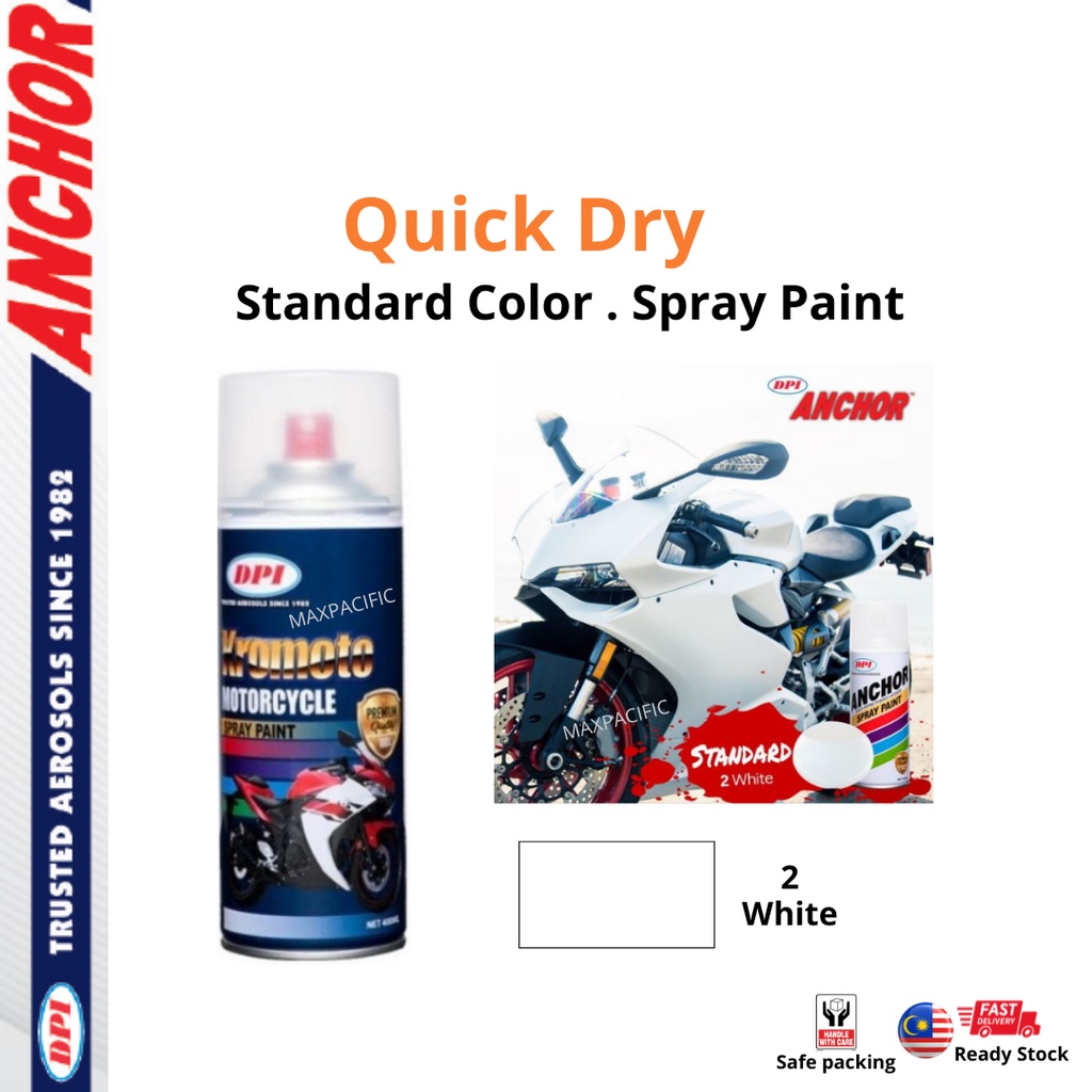 DPI Anchor Spray Paint Standard Colour 2 White Aerosol Spray Paint Cat ...