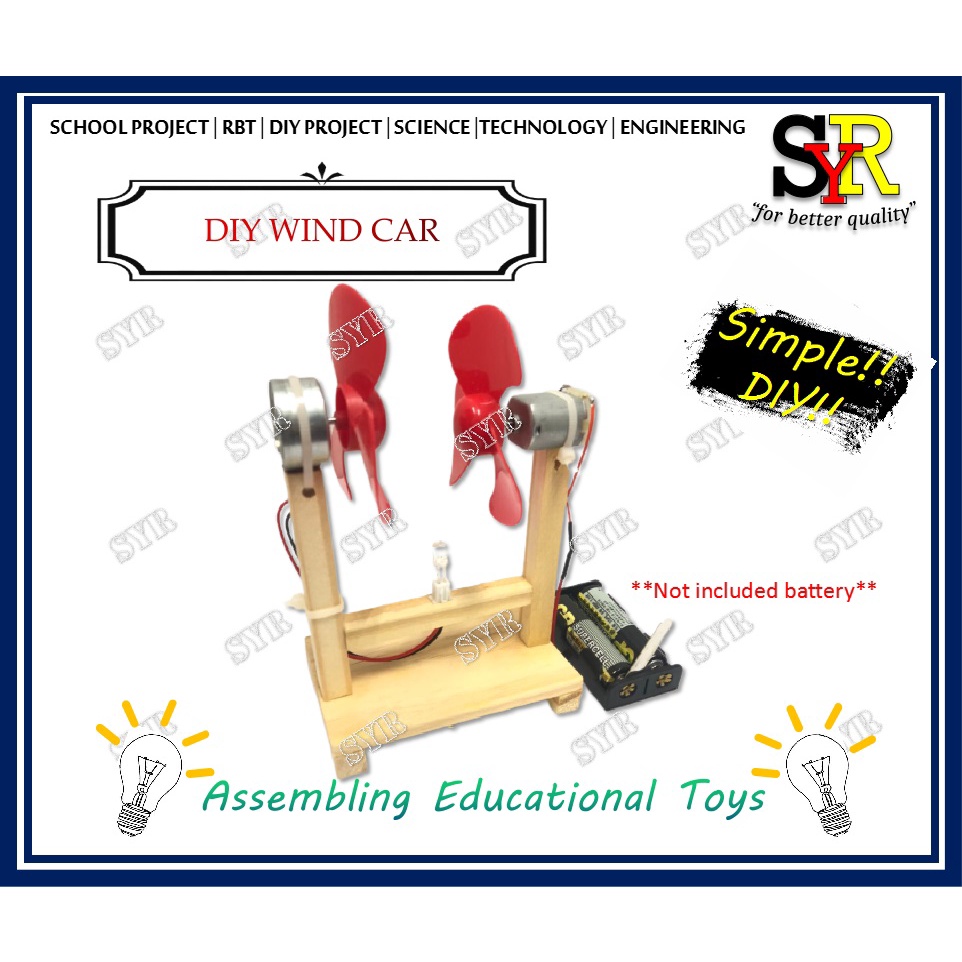 NEW!! DIY Wind Power Generator Science School Project RBT Primary ...