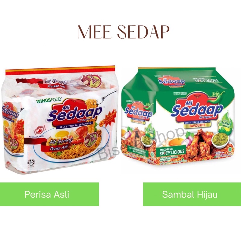 WINGSFOOD MI SEDAAP/MEE SEDAP / INSTANT NOODLES (5X91G) READYSTOCK ...