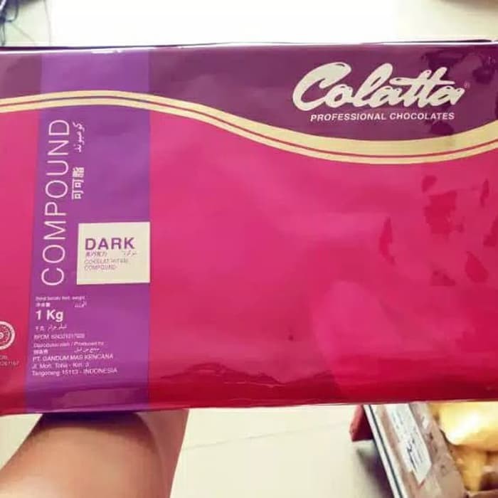 Collata Colata Black Chocolate / Collata Dark Compund 1 Kg | Shopee ...