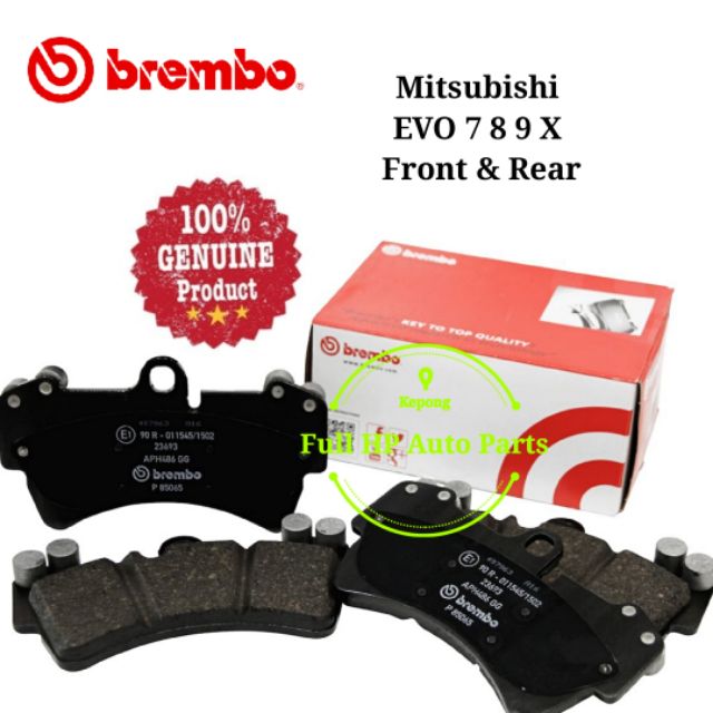 Original brembo brake pad - mitsubishi evo 7 8 9 10 | BeeCost