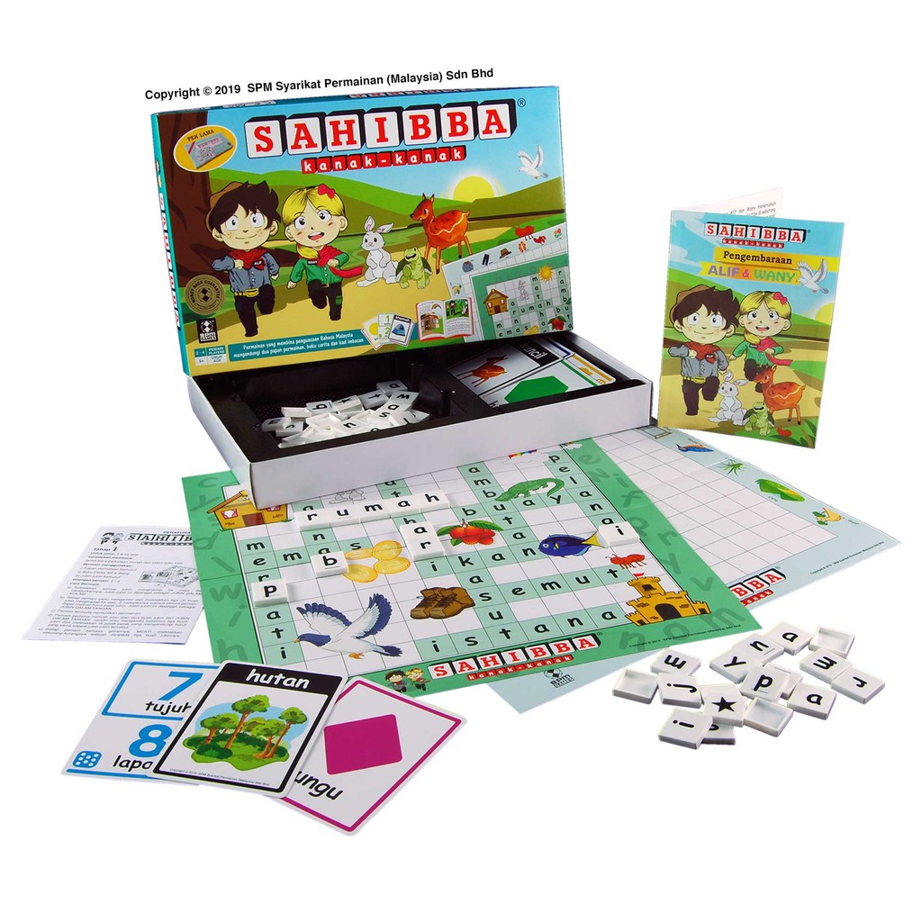 SPM Sahibba Kids Board Game - Kids Early Word Learning Original ...