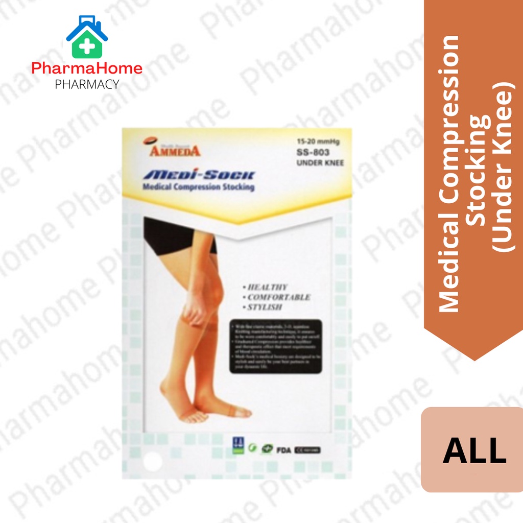 Ammeda Medical Compression Stocking (Under Knee) | Shopee Malaysia