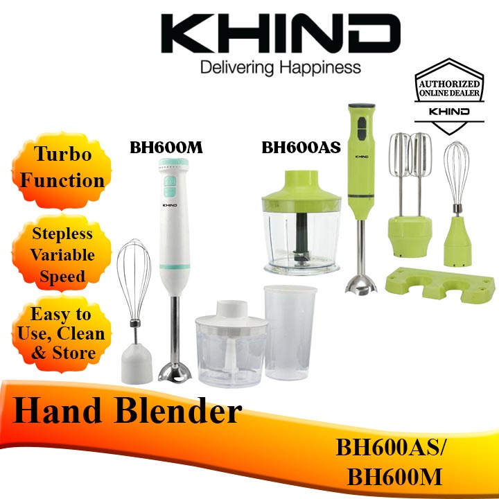 Khind Hand Blender BH600M Chop Blend & Whisk/ Khind BH600AS Blender ...