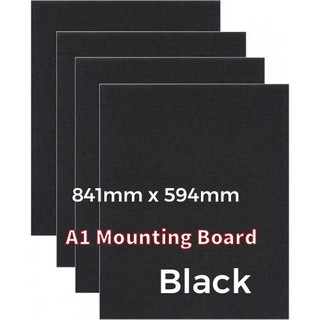Mounting Board Black/hitam warna kad board/image board 50pcs - A1 (set ...
