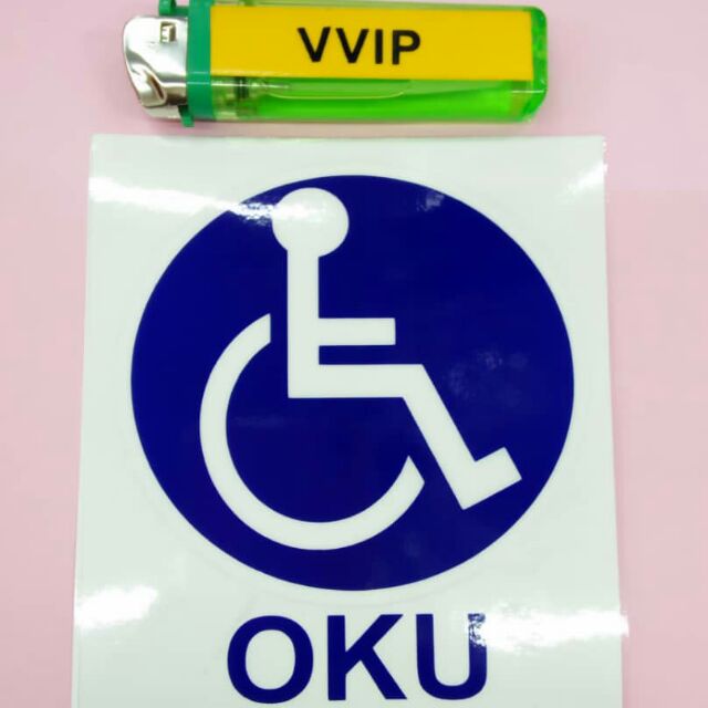 OKU STICKER / STIKER OKU TAMPAL DARI DALAM CERMIN KERETA | Shopee Malaysia