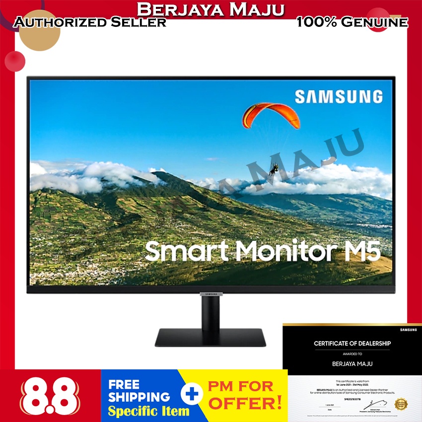 Samsung 27" M5 Smart Monitor LS27AM500NEXXS | Shopee Malaysia