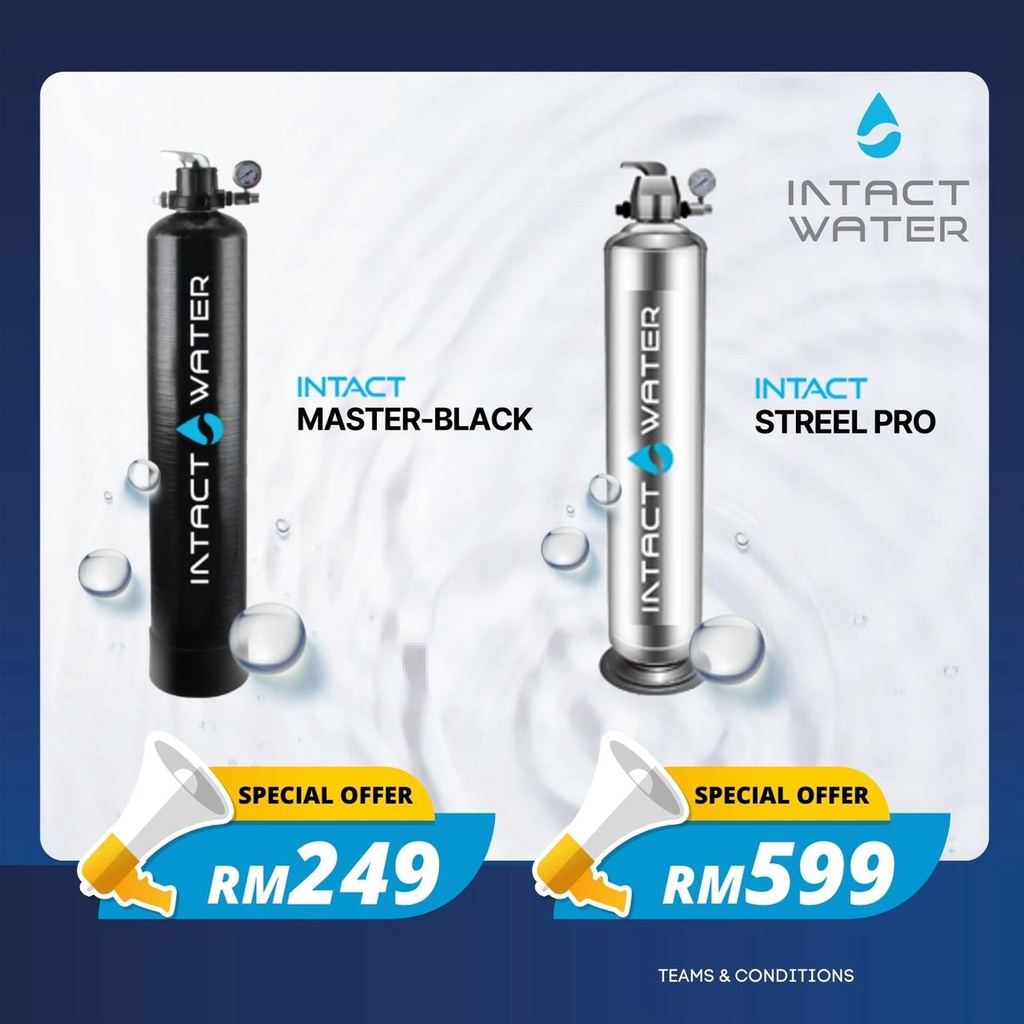 Intact Master Black / Steel Pro Outdoor Filter Penapis Air Luar Rumah ...