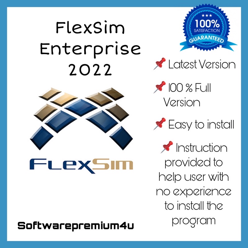 FlexSim 2022.2 Enterprise + User Manual + Optix Denoiser | 3D ...