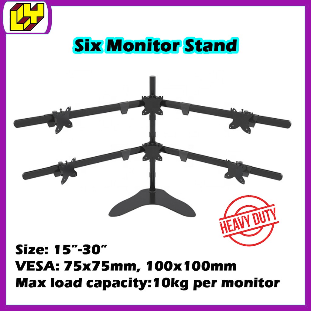 6 Monitor Mount Six Screen Arm / Monitor Stand / Screen Stand /Monitor ...