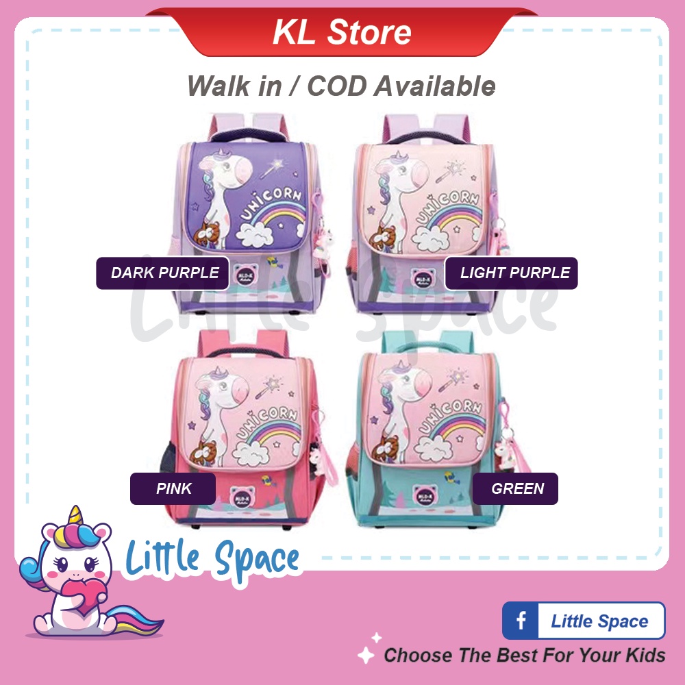 Kids School Bag Unicorn Beg Sekolah For Kids Dinosaur Beg Sekolah ...
