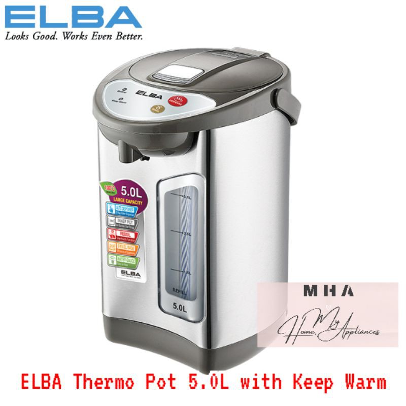 (PROMOTION) ELBA THERMO POT 5.0L ETP-F5018(BR) | Shopee Malaysia