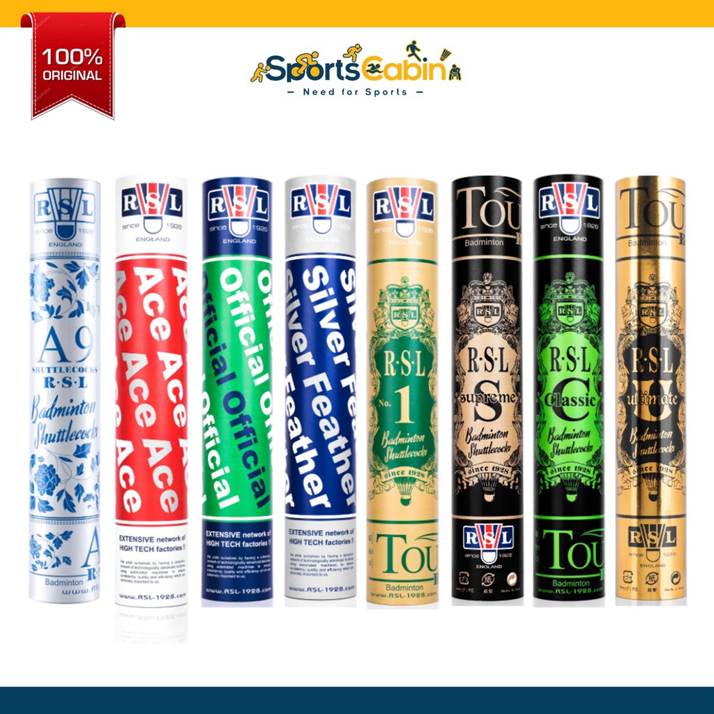 [𝐑𝐞𝐚𝐝𝐲 𝐒𝐭𝐨𝐜𝐤] Shuttlecock RSL - A9/ Ace/ Official/ Silver/ Gold ...