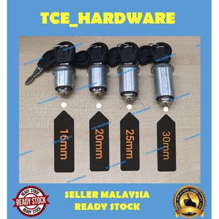 Key Alike (Kunci Sama)Kunci Drawer Kunci Peti Surat Cam lock 16mm 20mm ...