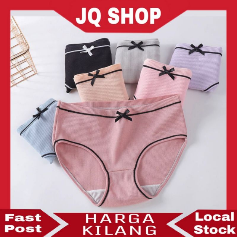 Women Spender Celana Panties Underwear Seluar Dalam Wanita Bow Briefs ...
