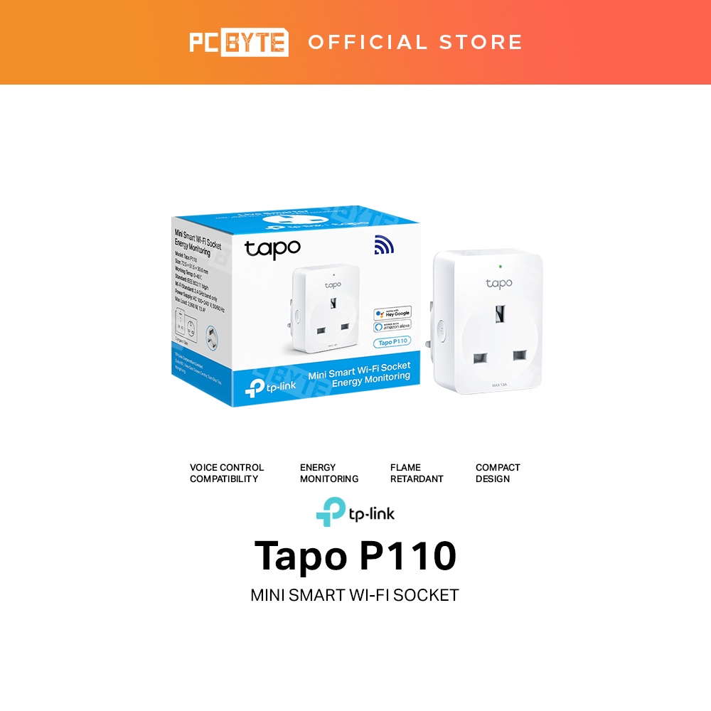 TP-Link Tapo P110 Mini Smart Wi-Fi Socket with Energy Monitoring ...