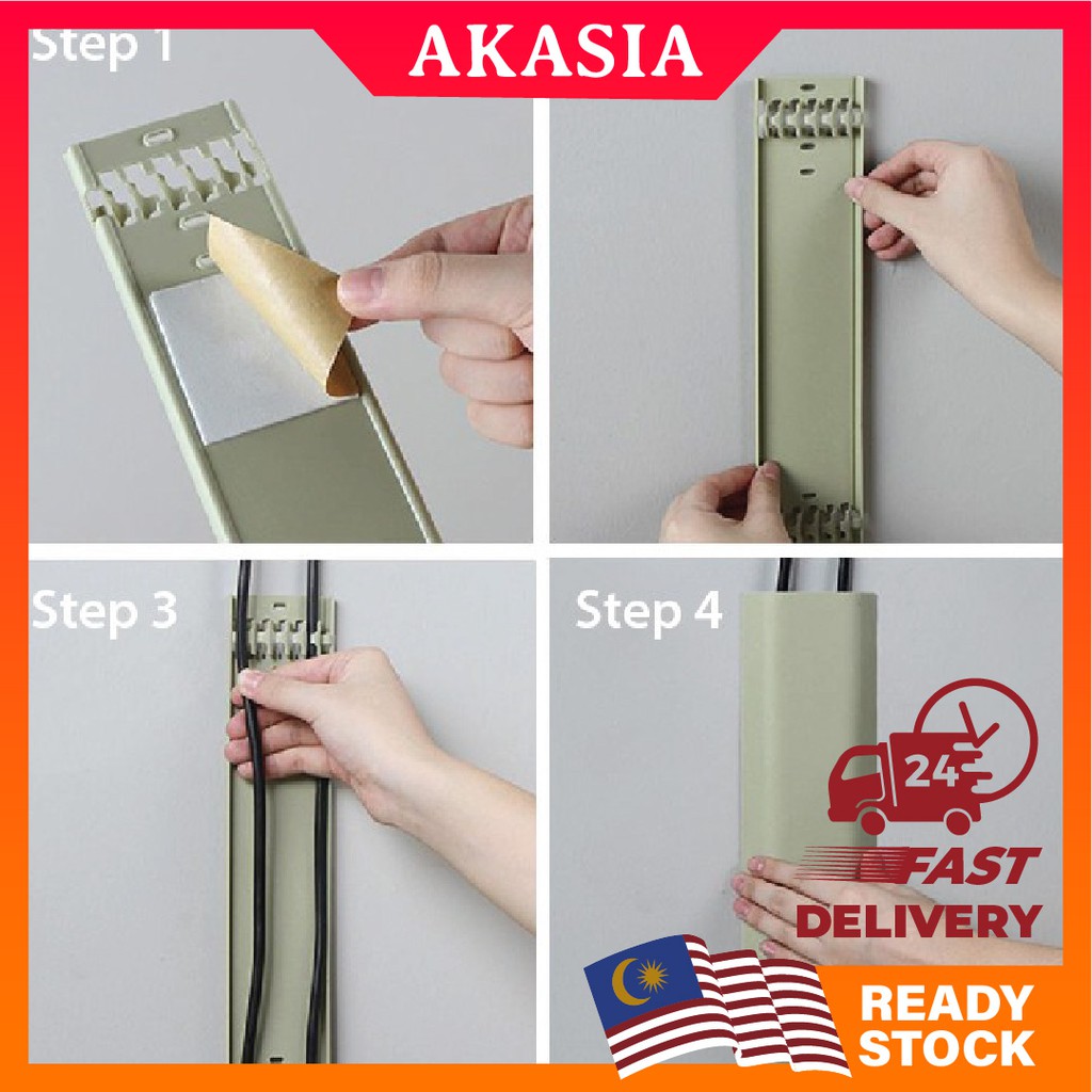 Cable Casing Cover Wiring Cable Holder Organizer Wire Management Office ...