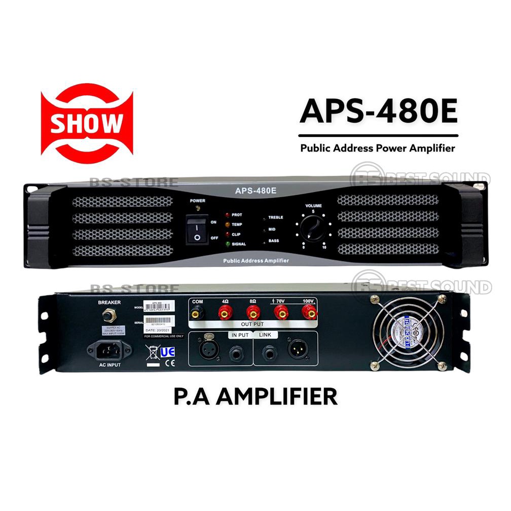 SHOW APS-480E Power Amplifier ( 480Watt ) Ready Stock | Shopee Malaysia