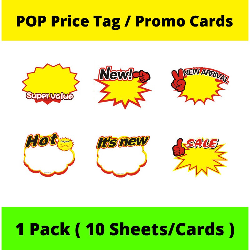 POP Price Tag Promotion Cards Offer Price Labelling Price Card / Shops ...