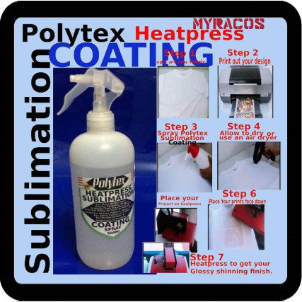 POLYTEX HEATPRESS SUBLIMATION FOR COATING IN SPRAY FORM 500ML | Shopee ...