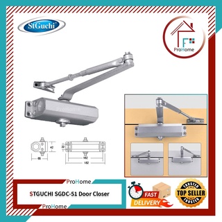 St Guchi SGDC-51 SIRIM Certified Door Closer / Adjustable Mouted ...