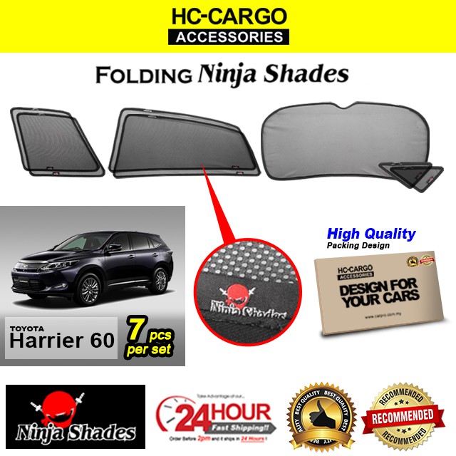 Toyota Harrier XU60 2013 - 2018 Magnetic Ninja Sun Shade Sunshade Ninja ...