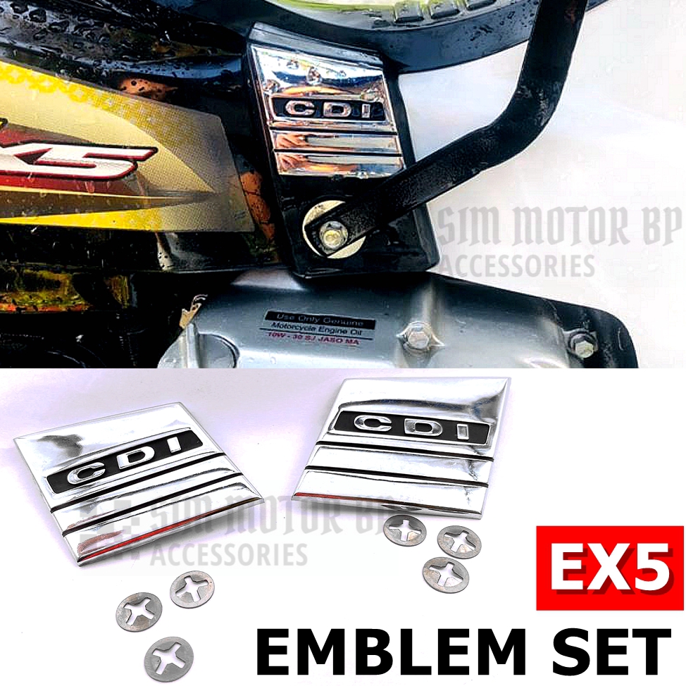 EX5 DREAM LEGSHIELD CDI EMBLEM (1sets) Honda LEG SHIELD HIGH POWER ...