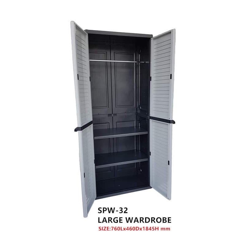 Plastic Wardrobe /plastic cabinet/Large Storage Cabinet | Shopee Malaysia