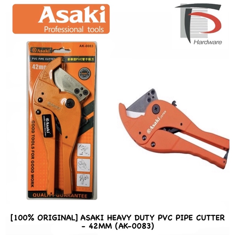 [100% ORIGINAL] ASAKI HEAVY DUTY PVC PIPE CUTTER - 42MM (AK-0083 ...