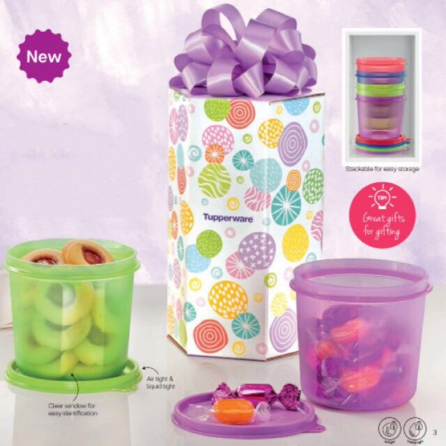 TUPPERWARE Snack N All (4) 650ml | Shopee Malaysia