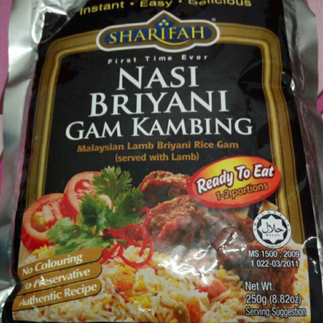 Halal Nasi Briyani Gam Kambing Sharifah Food | Shopee Malaysia