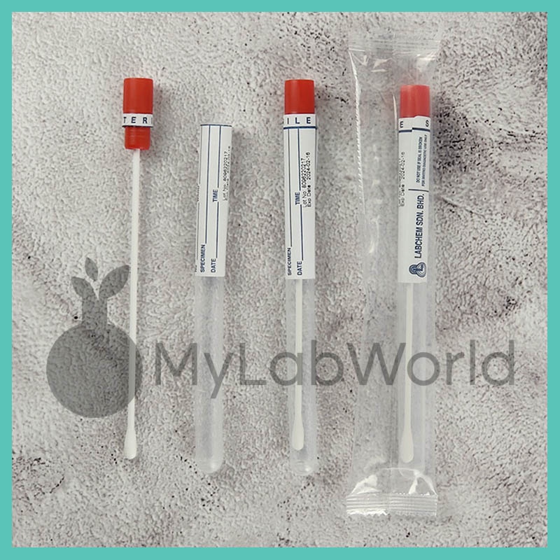 Sterile Swab Dacron Bud with Plastic Stick in PP Tube Transport Swabs ...