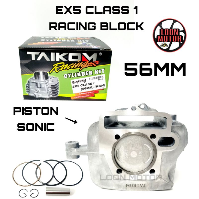 EX5 CLASS 1 RACING BLOCK 56MM (PISTON SONIC) - TAIKOM RACING | Shopee ...