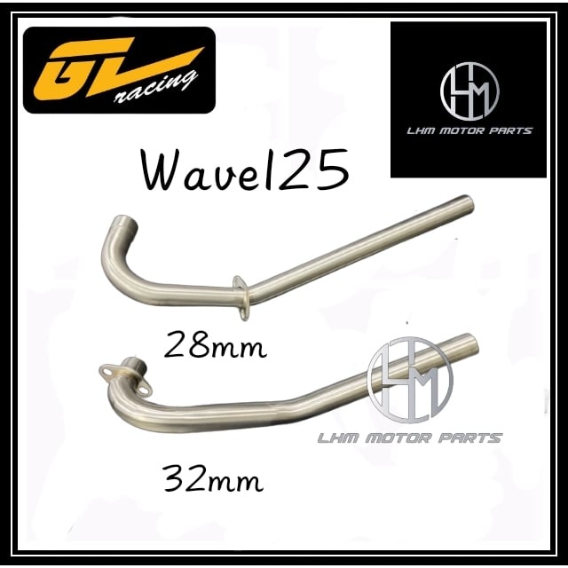 Honda WAVE125 RACING 32MM / RACING 28mm Exhaust Neck , Front Pipe ...