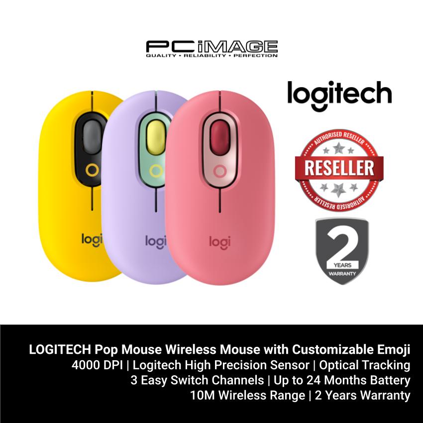 LOGITECH Pop Mouse Wireless Mouse with Customizable Emoji | Shopee Malaysia