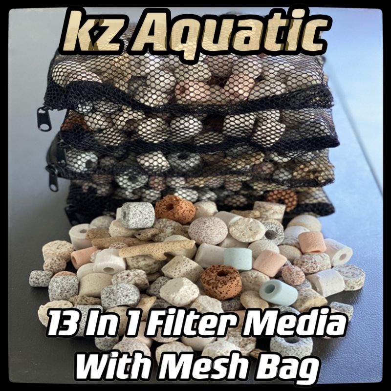 13 in 1 Aquarium Biological Filter Media Mixed Bio Bacteria Home House ...