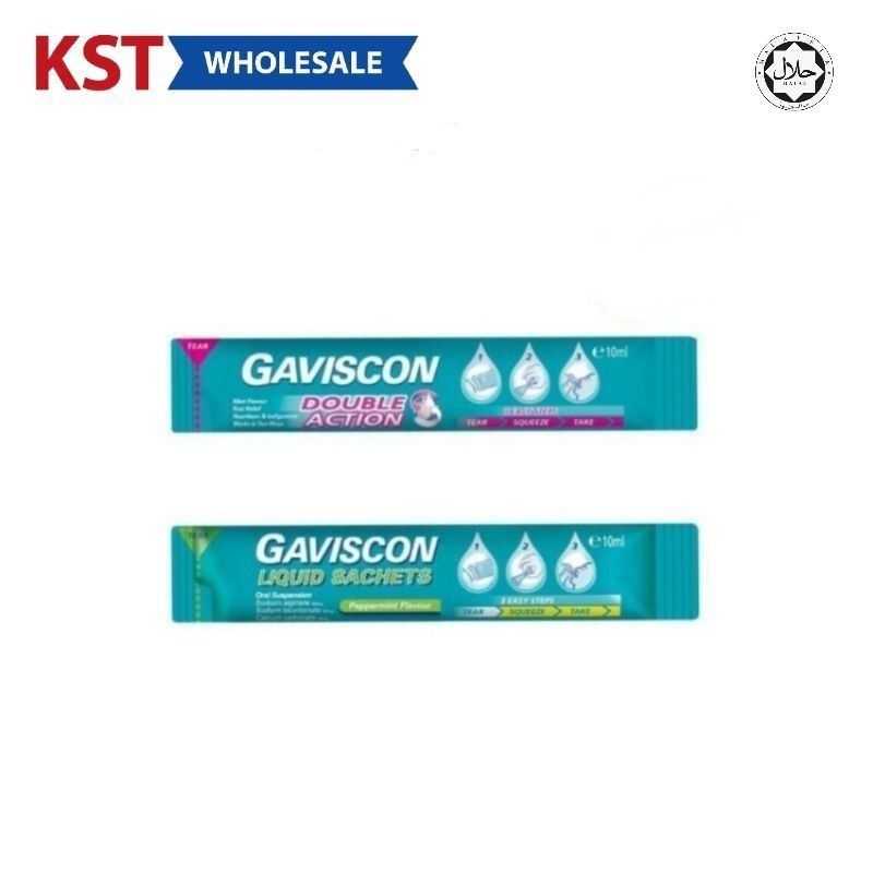 Gaviscon Liquid Sachets Original/Double Action 10ml | Shopee Malaysia