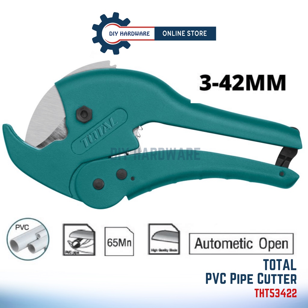 TOTAL PVC Pipe Cutter (3-42mm) THT53422 / THT534216 | Shopee Malaysia