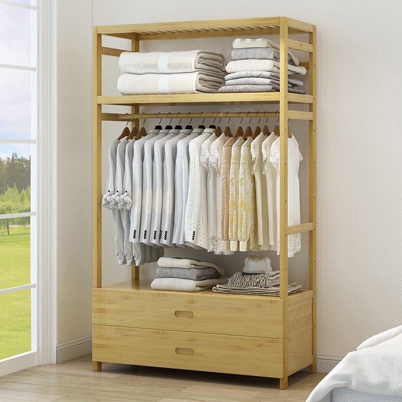 Simple hanger floor hanger bedroom coat rack floor type household ...