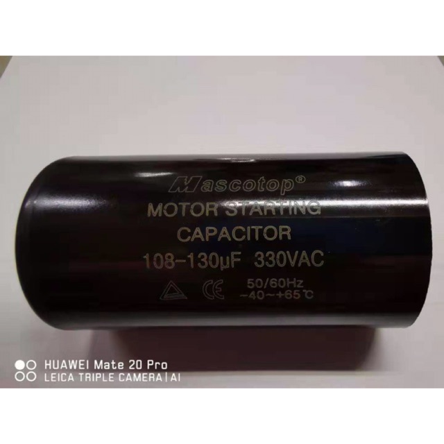 Capacitor 108~130uf (Mascotop Starting Capacitor) | Shopee Malaysia
