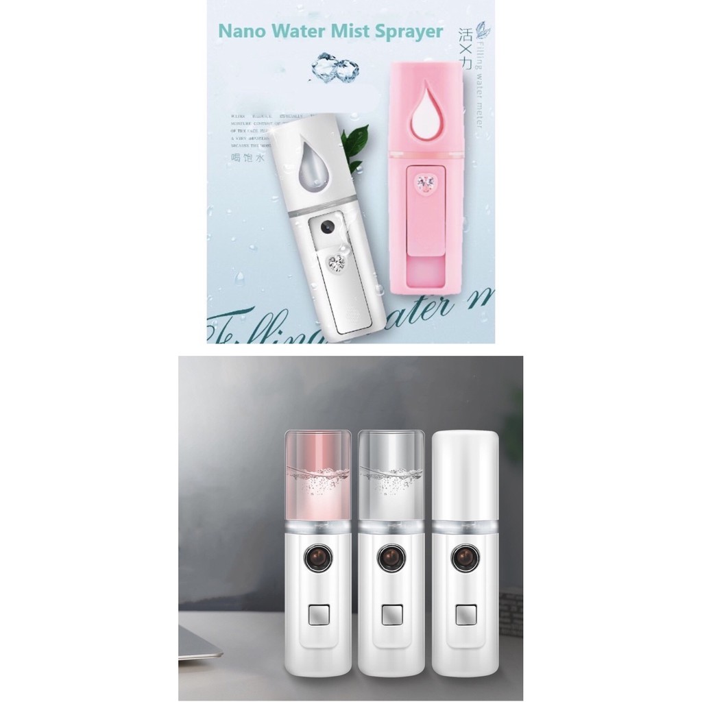 Portable Mini Nano Water Mist Sprayer Beauty Facial USB Sanitizer Spray ...