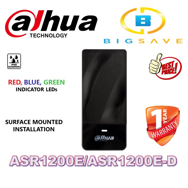DAHUA ASR1200E / ASR1200E-D WATER-PROOF RFID READER | Shopee Malaysia