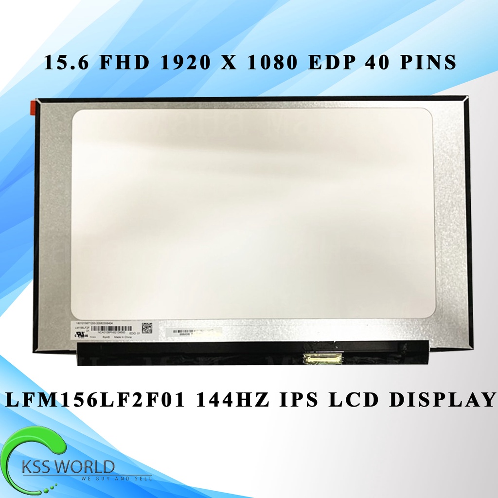 15.6 inch LED LCD Screen Panel LM156LF2F01 LM156LF2F 01 EDP 40 Pins ...