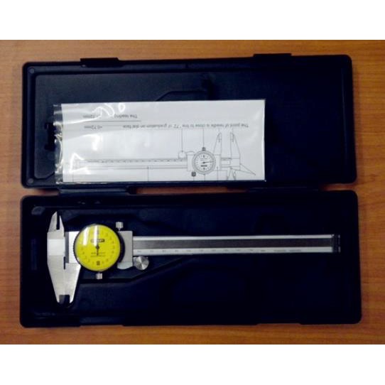 6" 150MM 0.02 STANLEY HEAVY DUTY DIAL CALIPER RULER MEASURING ...