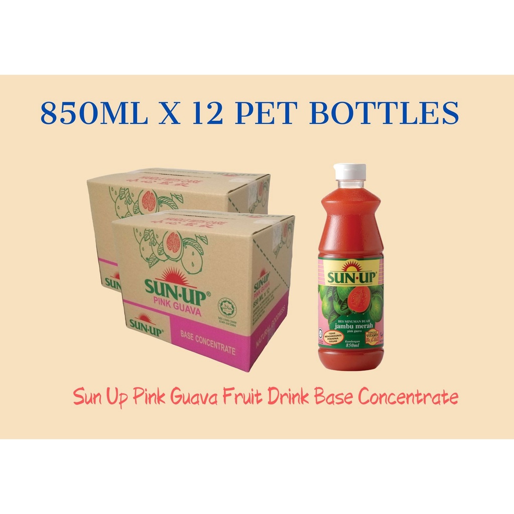 12Bottles Sun Up Pink Guava Fruit Juice Base concentrate | Shopee Malaysia