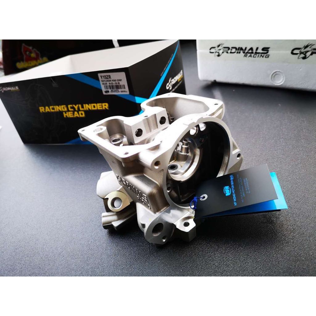 LC135 Y15ZR Y15 CYLINDER HEAD COMPLETE SET CARDINALS RACING - 20/23 or ...