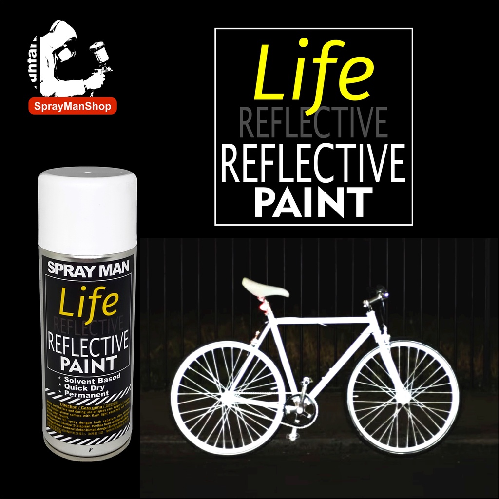 Spray Paint Spray Man Life Reflective Paint Reflector Paint Bicycle ...