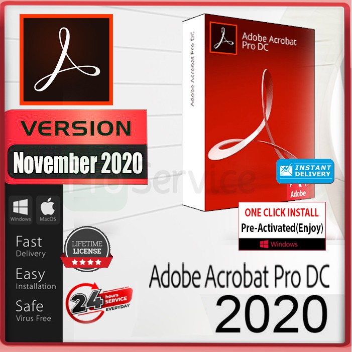 Adobe acrobat dc 2020 pro windows & macos | BeeCost