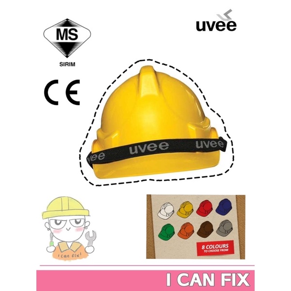Safety Helmet/construction helmet/Uvee sirim safety | Shopee Malaysia
