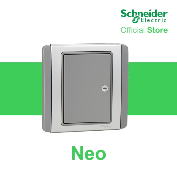 Schneider Electric Neo 10A 1 Gang 1 way Switch with Blue LED Grey ...